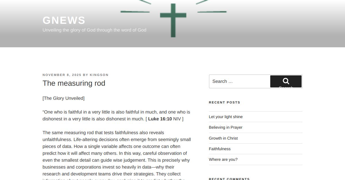 The measuring rod – GNews